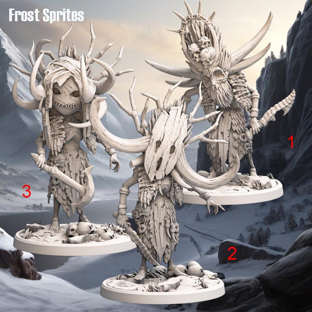 Dungeons and Dragons, DND TTRPG, Wargaming - 39mm Tall - Snow Fairy ...