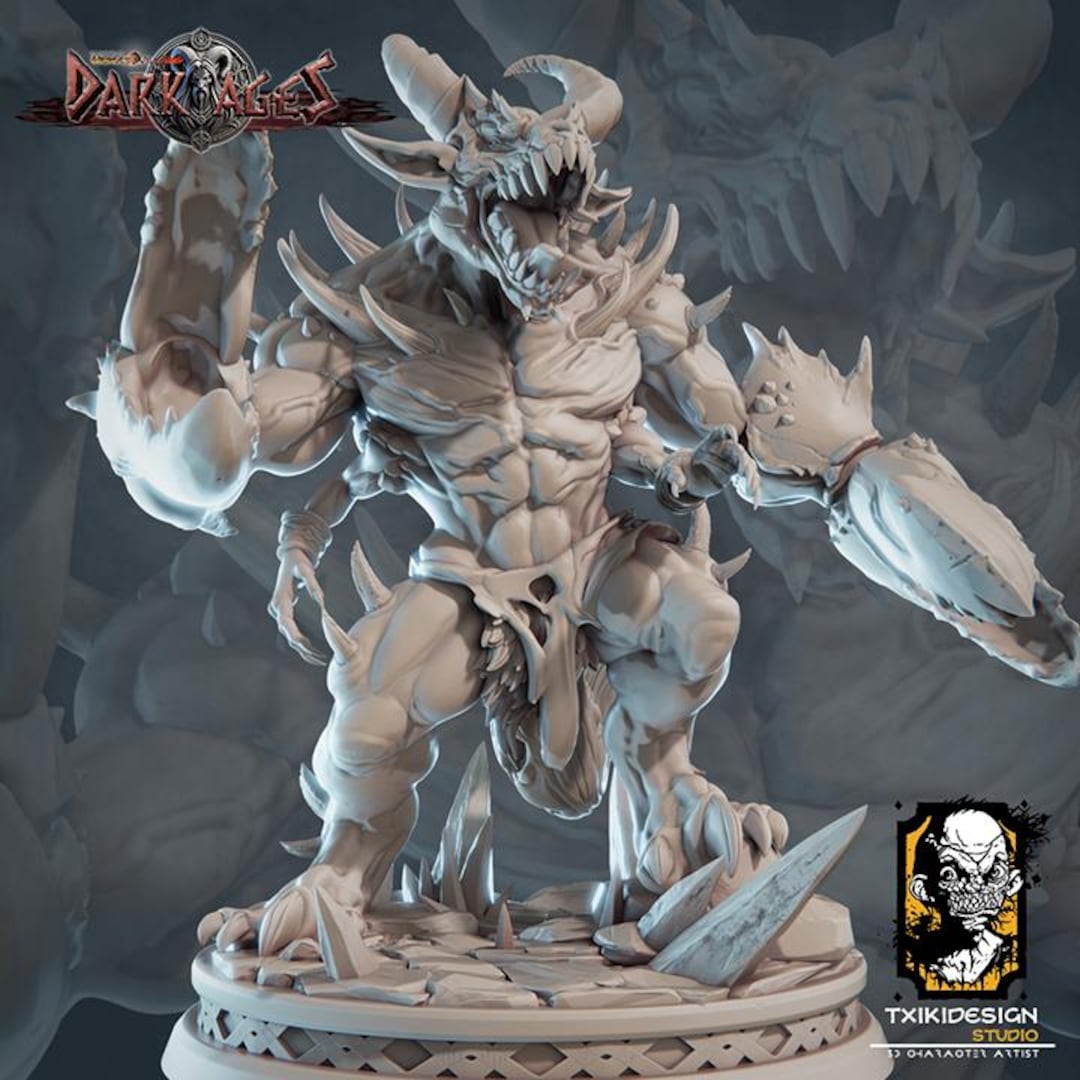 Dungeons and Dragons, DND TTRPG, Wargaming - Large Fiend - Glabrezu ...
