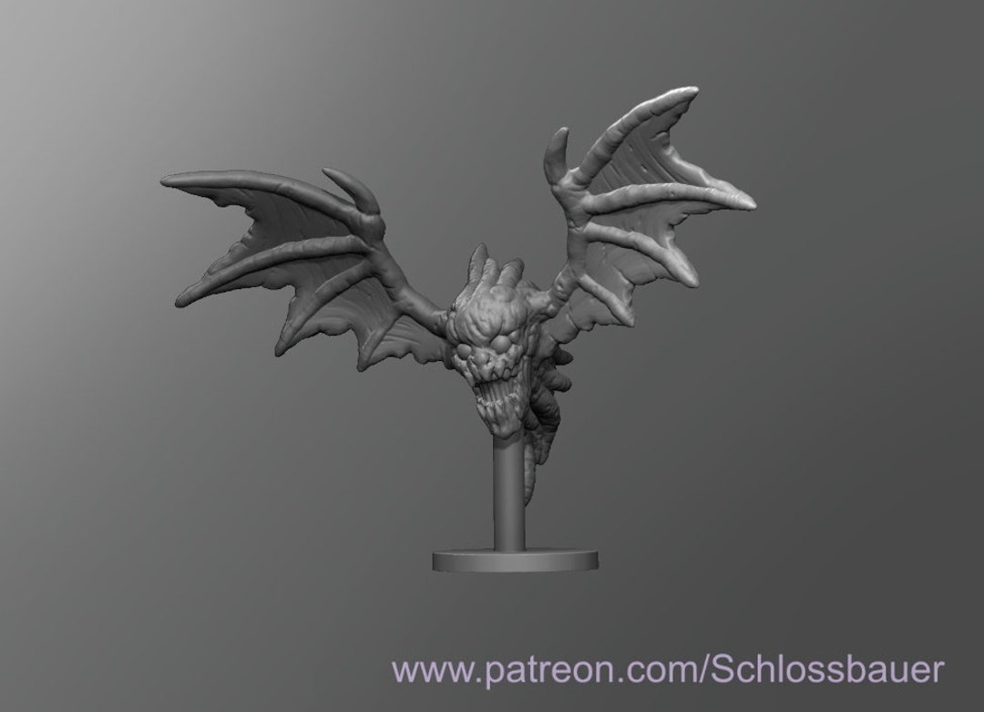 Dungeons and Dragons, DND TTRPG, Wargaming - Tiny Fiend - Vargouille - Etsy