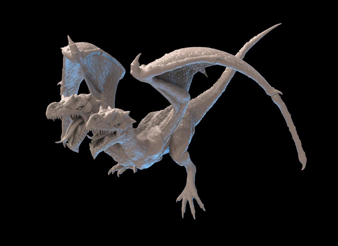 Dungeons and Dragons, DND TTRPG, Wargaming - 25mm Base - Large Dragon ...