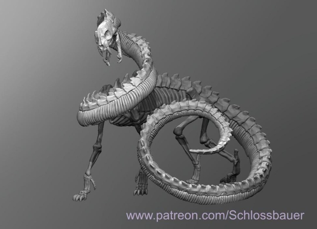 Dungeons and Dragons, DND TTRPG, Wargaming - Large Undead - Serpopard ...