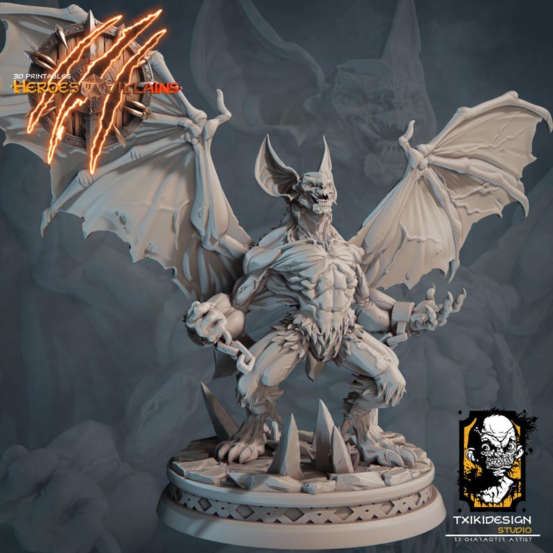 Dungeons and Dragons, DND TTRPG, Wargaming - 65mm Tall - Nocturkvus ...