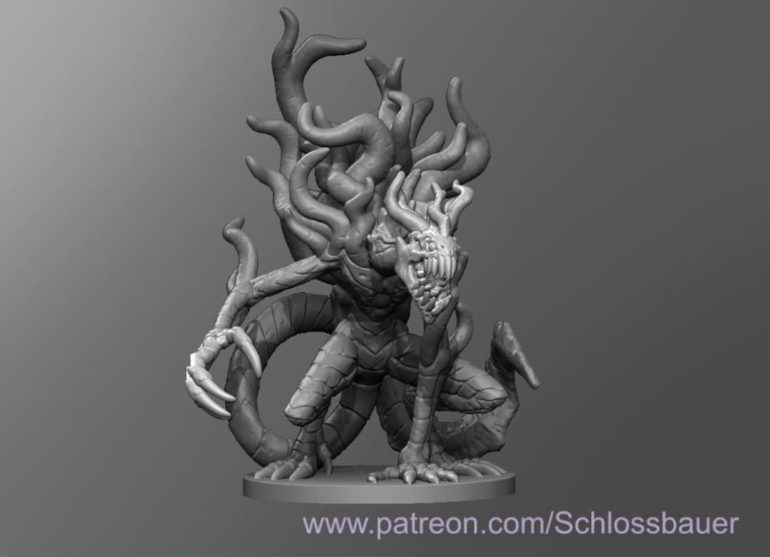 Dungeons and Dragons, DND TTRPG, Wargaming - Large Outsider - Daemon ...