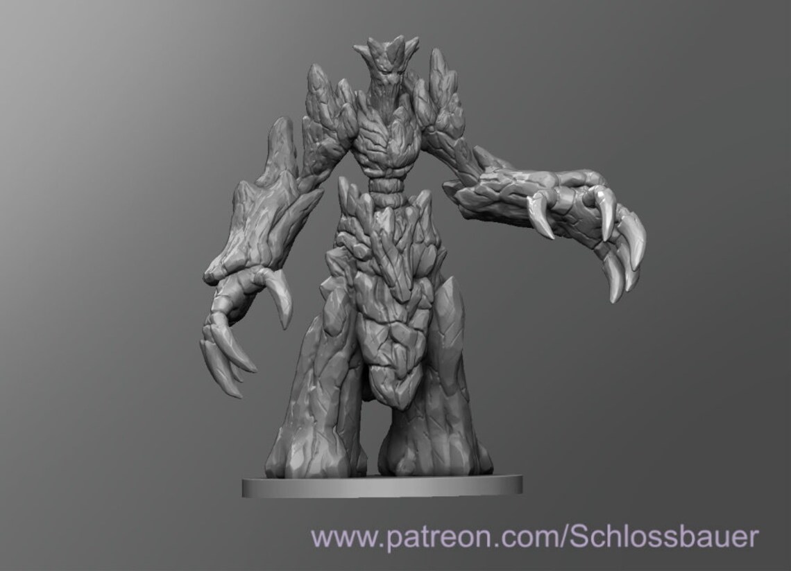 Dungeons and Dragons, DND TTRPG, Wargaming - 68mm Tall - Elemental ...