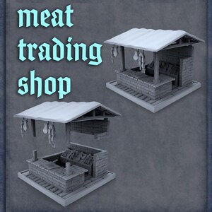 Medieval Architecture -market Town - Stalls / Shops - 28mm or 32mm ...