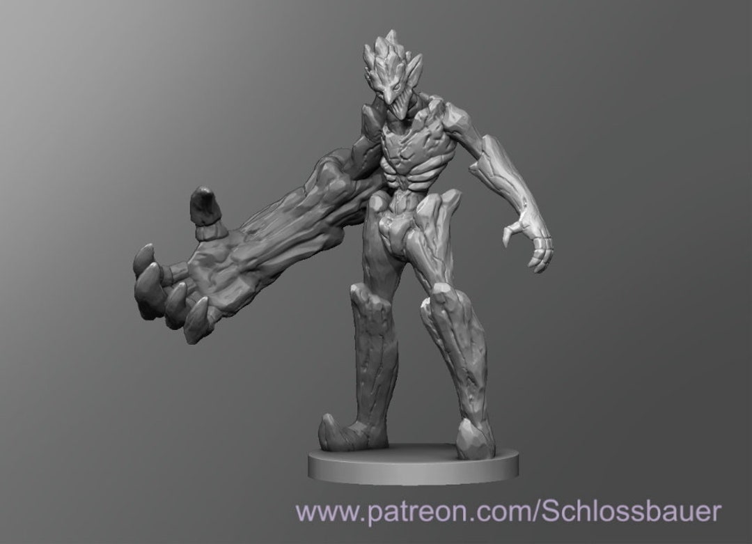 Dungeons and Dragons, DND TTRPG, Wargaming - 52mm Tall - Elemental ...