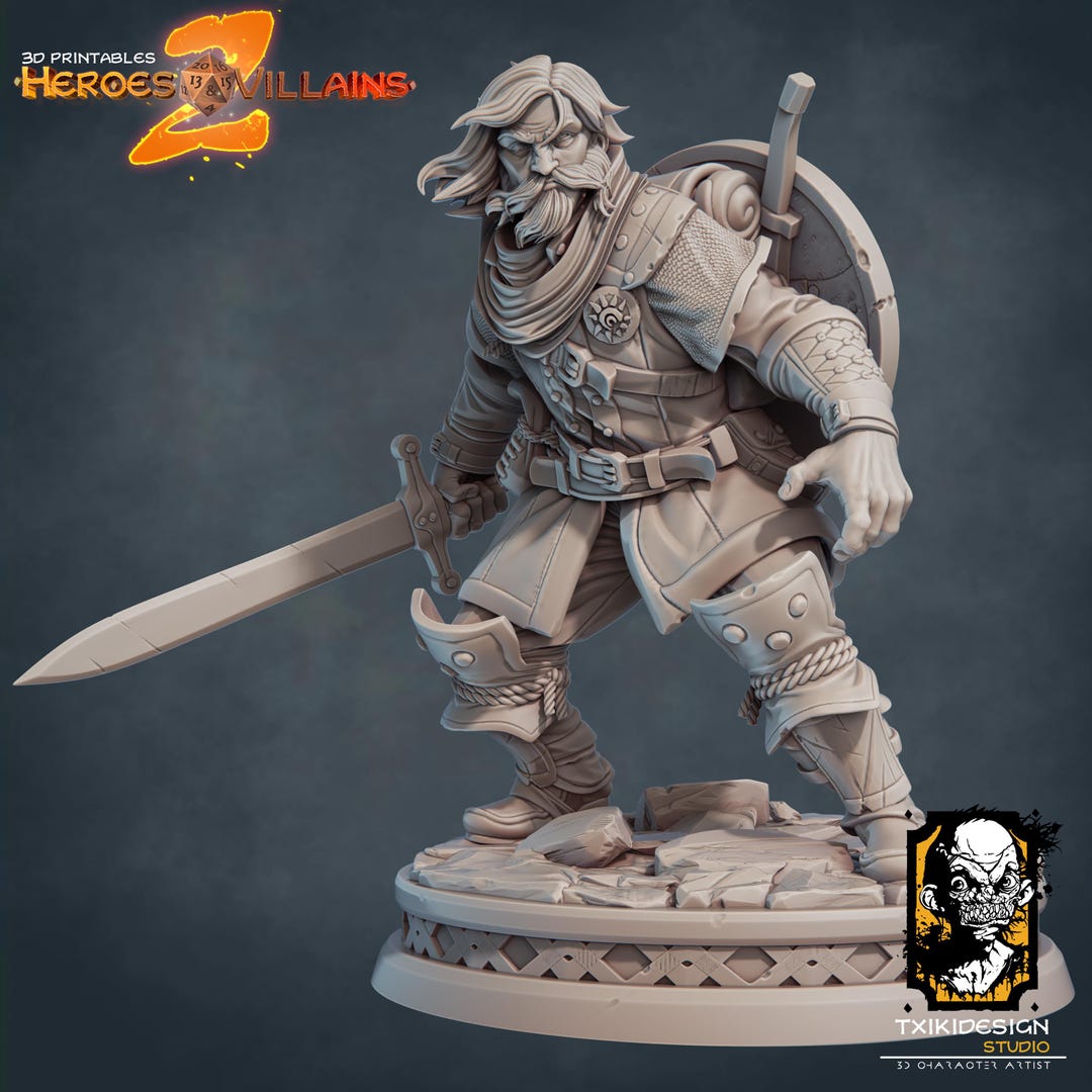 Dungeons and Dragons, DND TTRPG, Wargaming - Playable Character - Male ...