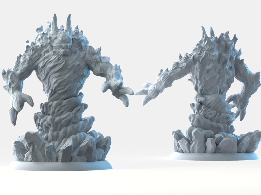 Dungeons and Dragons, DND TTRPG, Wargaming - Large Elemental - Fire ...