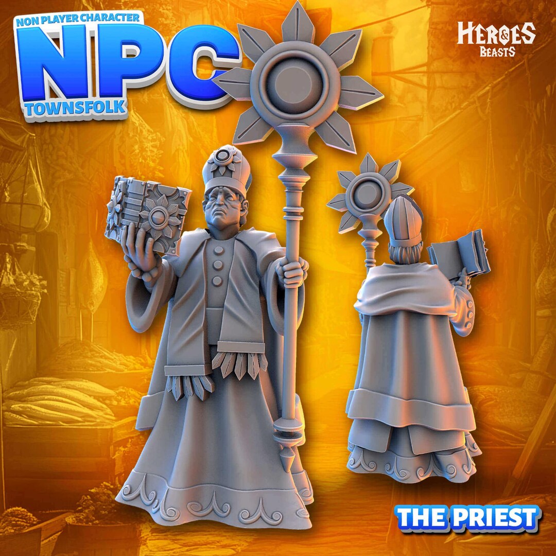 Dungeons and Dragons, DND TTRPG, Wargaming - NPC Character - Male ...