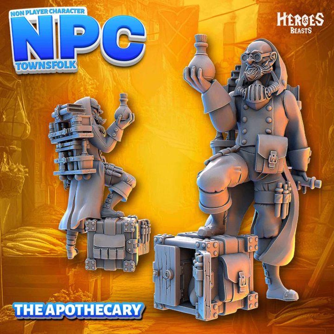 Dungeons and Dragons, DND TTRPG, Wargaming - NPC Character - Male ...