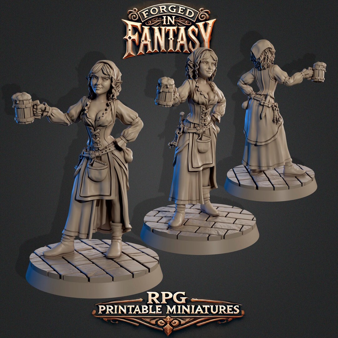 Dungeons and Dragons, DND TTRPG, Wargaming - Playable Character Female ...