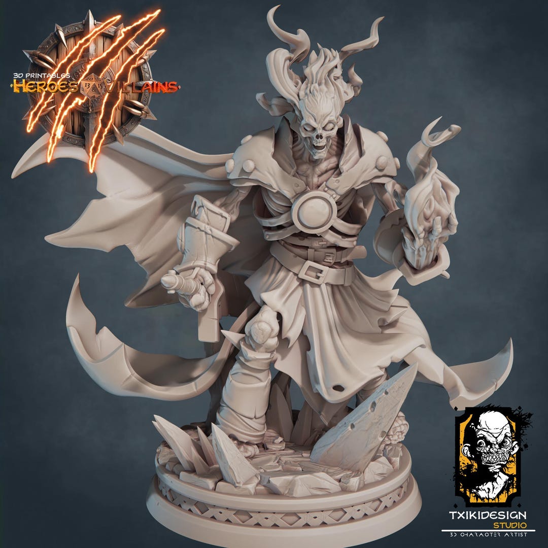 Dungeons and Dragons, DND TTRPG, Wargaming - Medium Undead - Burning ...