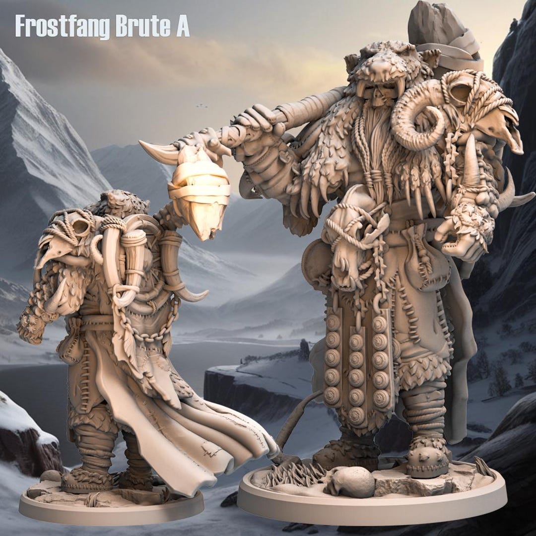 Dungeons and Dragons, DND TTRPG, Wargaming - Snow Axe Brute - Frostfang ...