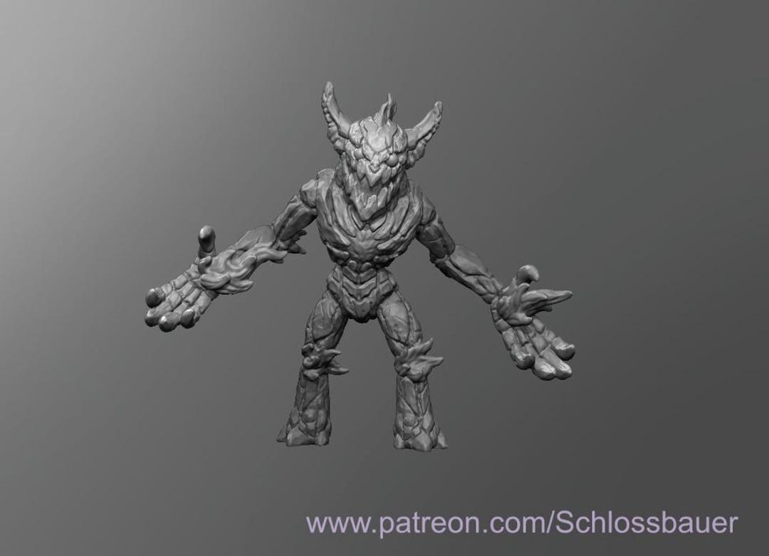 Dungeons and Dragons, DND TTRPG, Wargaming - Small Elemental - Magmin ...