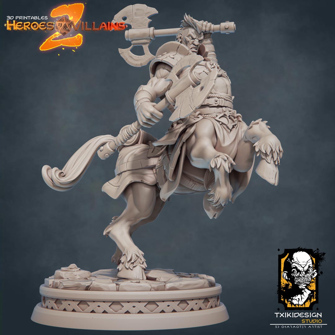 Dungeons and Dragons - Playable Character - Centaur Mehnion - Barbarian ...