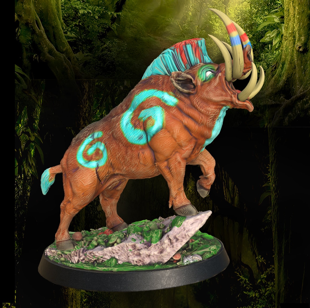 Dungeons and Dragons, DND TTRPG, Wargaming - Druid Animal - Mighty Boar ...
