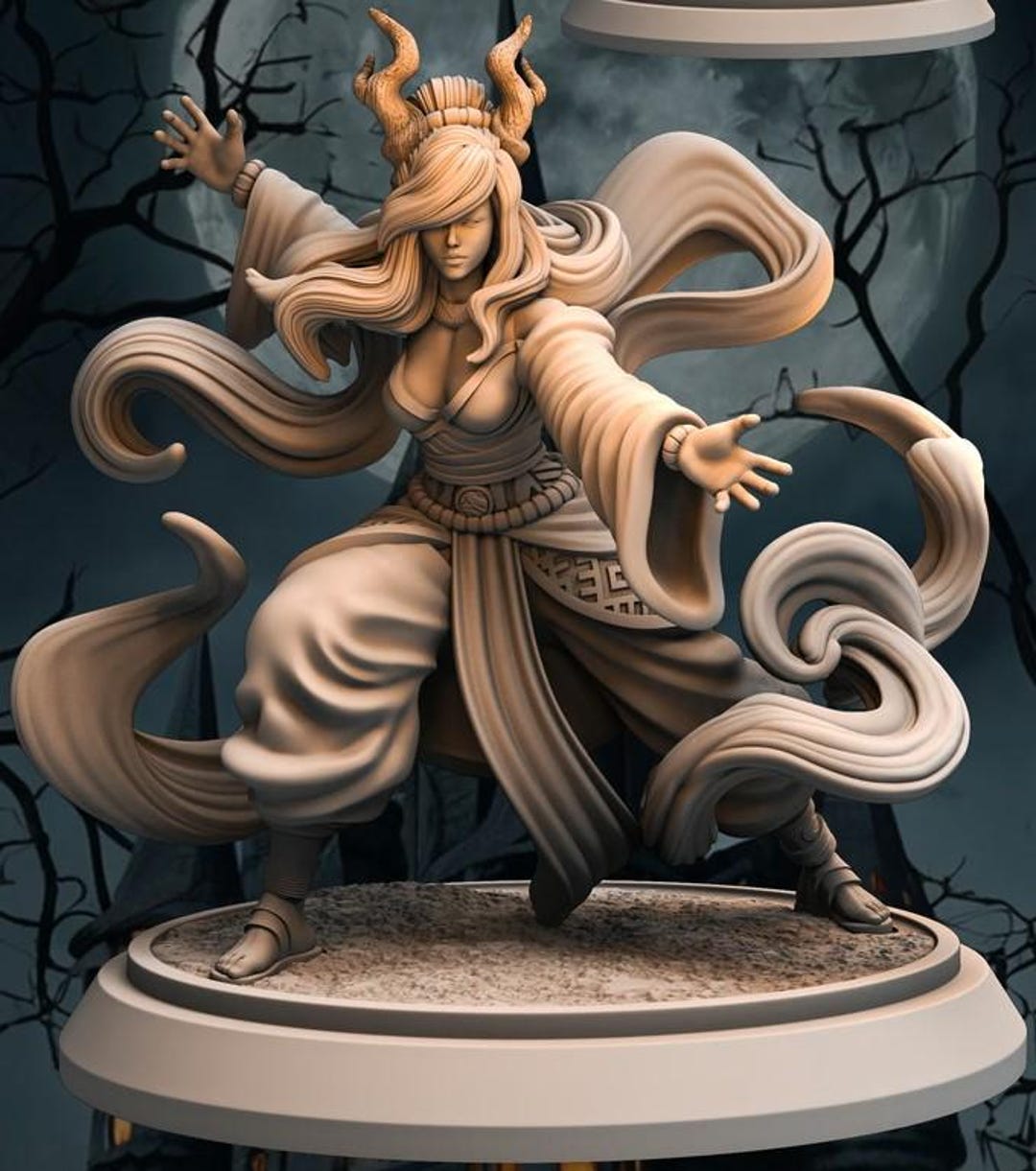 Dungeons & Dragons Playable Character Female Human Monk, Fighter ...