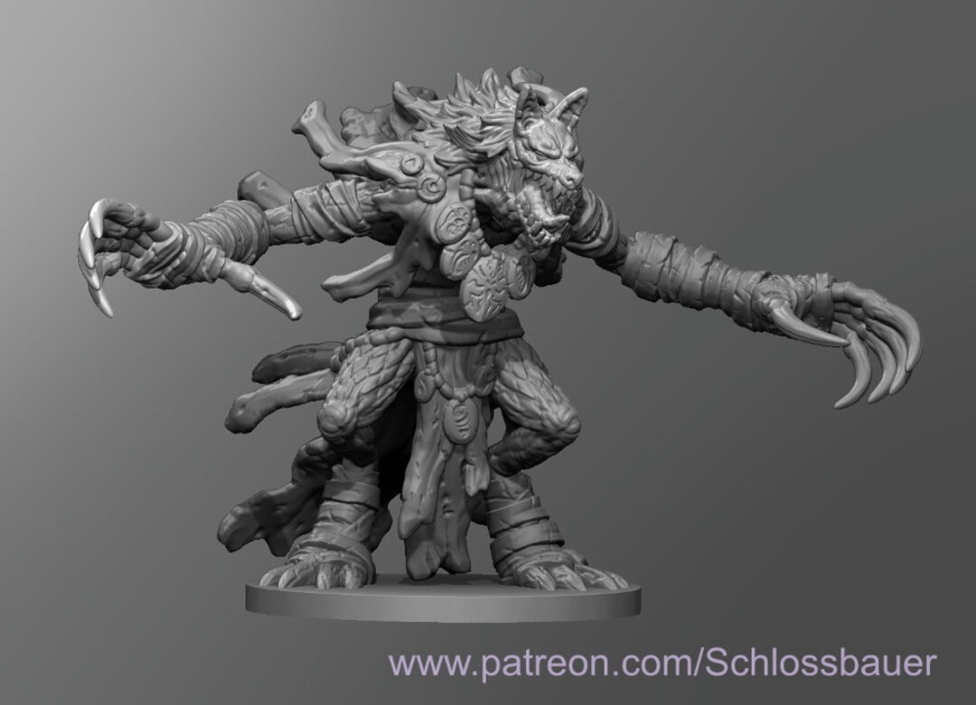 Dungeons and Dragons, DND TTRPG, Wargaming - 57mm Tall - Large Outsider ...