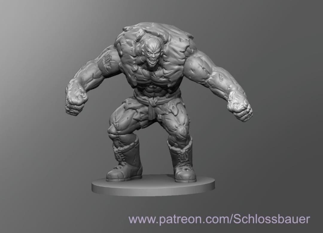 Dungeons and Dragons - HD Resin Print - Strong Zombie - Greater, Brute ...