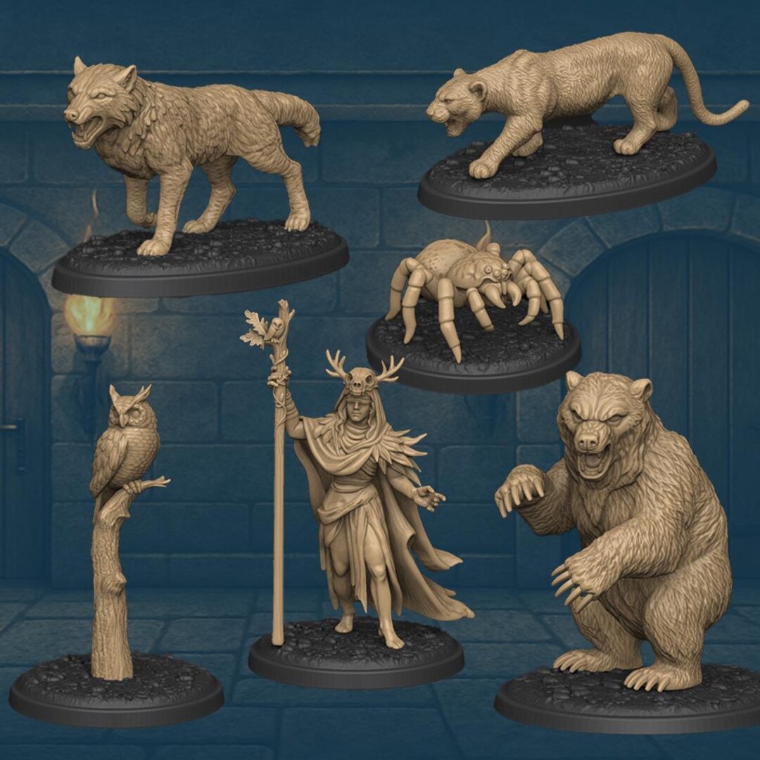 Dungeons and Dragons, DND TTRPG, Wargaming - Druid Wildshape - 5 ...