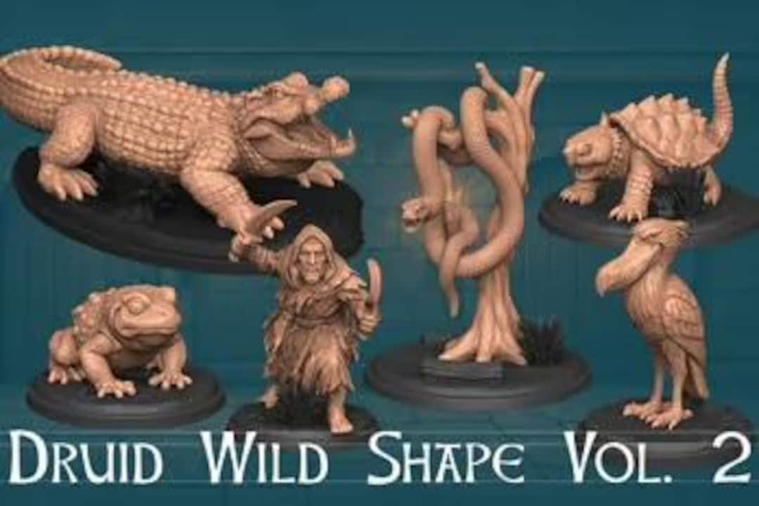 Dungeons and Dragons, DND TTRPG, Wargaming - Swamp Druid Wildshape - 5 ...