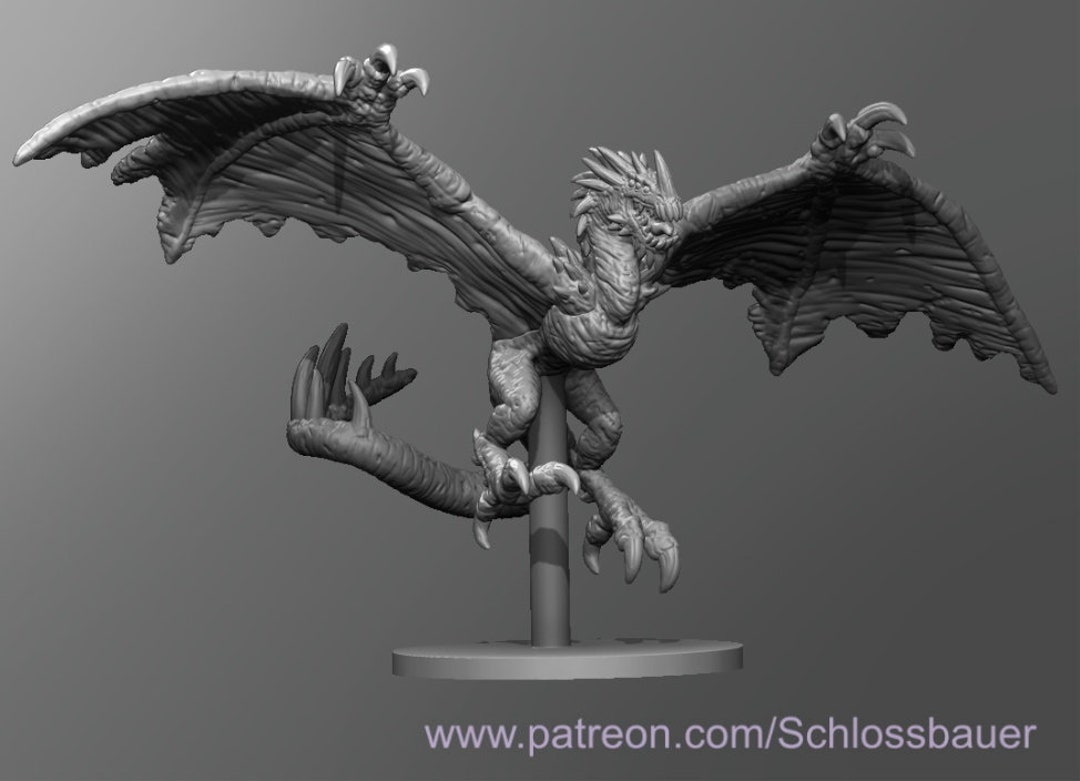 Dungeons and Dragons, DND TTRPG, Wargaming - Winged Wretch - Etsy
