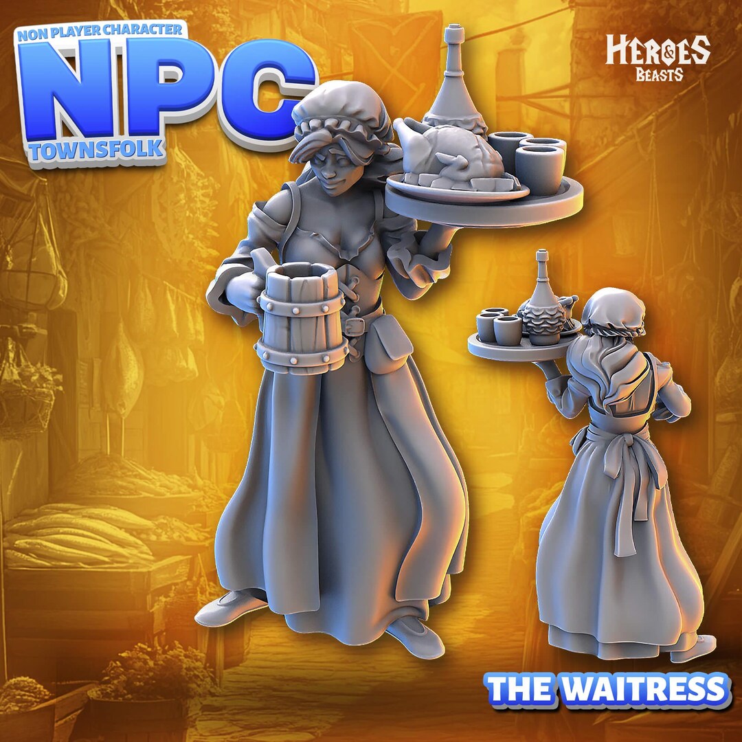 Dungeons and Dragons, DND TTRPG, Wargaming - NPC Character - Female ...