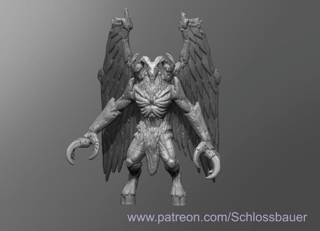 Dungeons and Dragons, DND TTRPG, Wargaming - Medium Devil Fiend ...