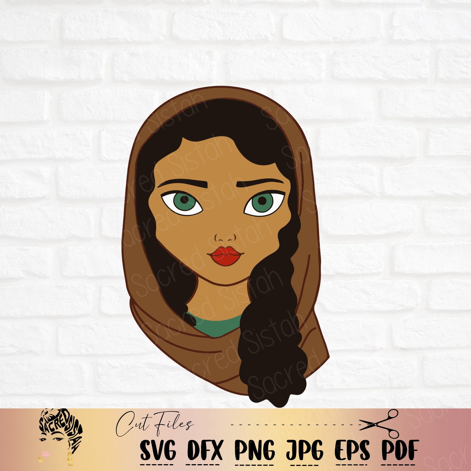 Mexican Woman Svg-head Wrap Svg-turban Svg-israelite Svg-hebrew ...