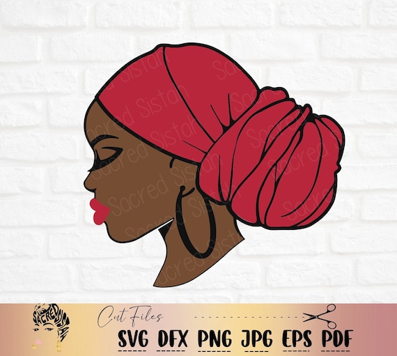 Black Woman Svg-head Wrap Svg-turban Svg-israelite Svg-hebrew - Etsy ...