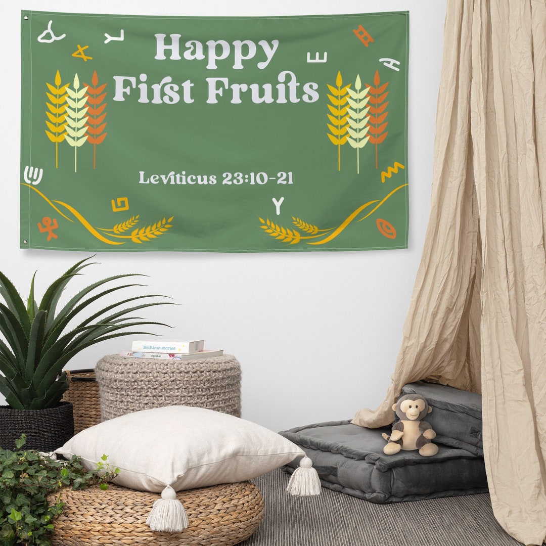First Fruits Banner, Holy Day Decorations, First Fruits, Israelite ...