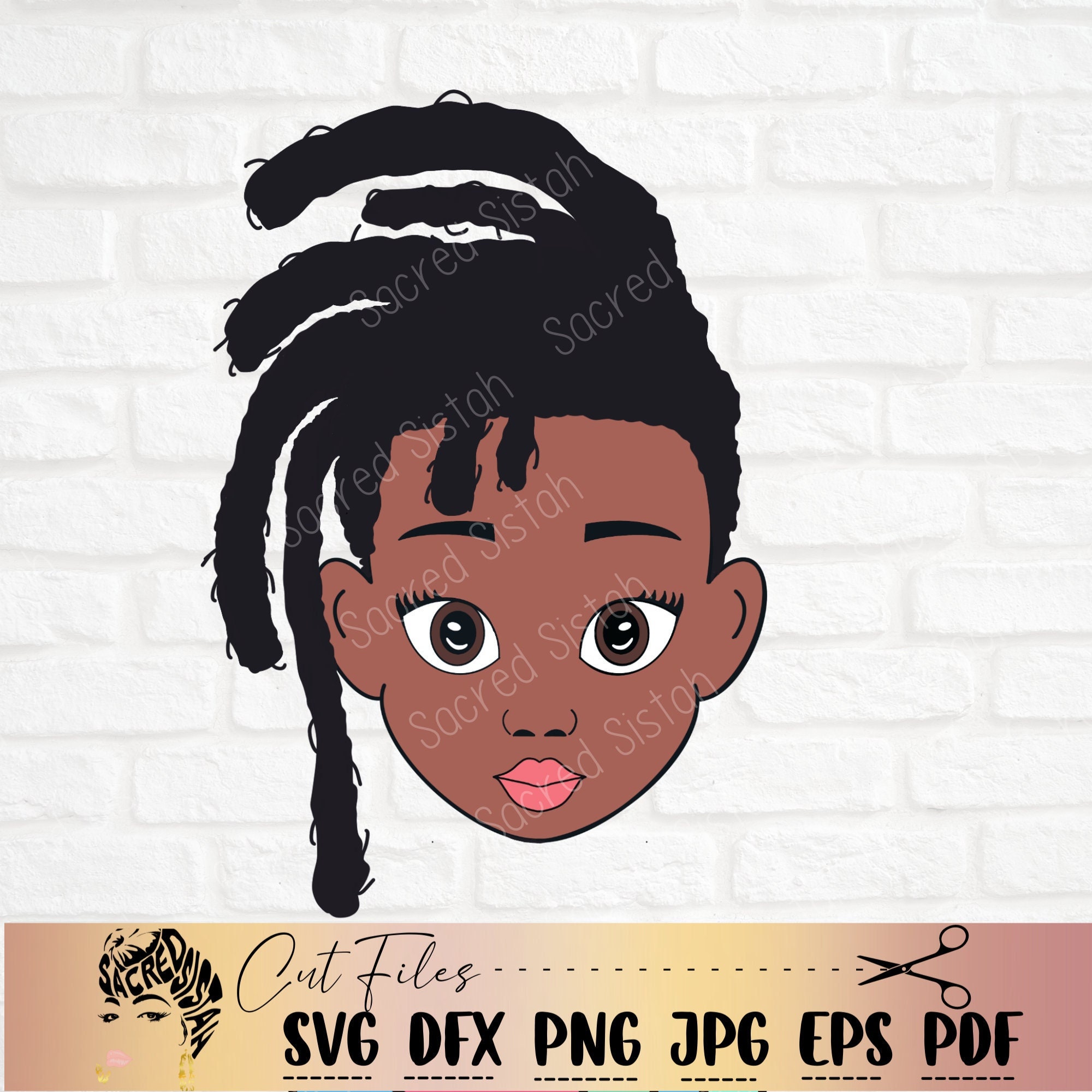 Black Girl Svg-loc Sistah Svg-locs Girl Svg-israelite - Etsy