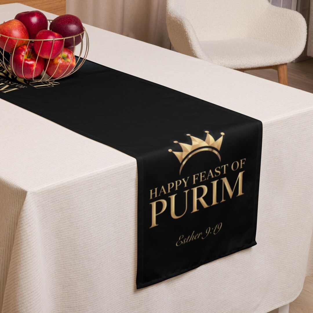 Luxury Purim Table Runner - Etsy