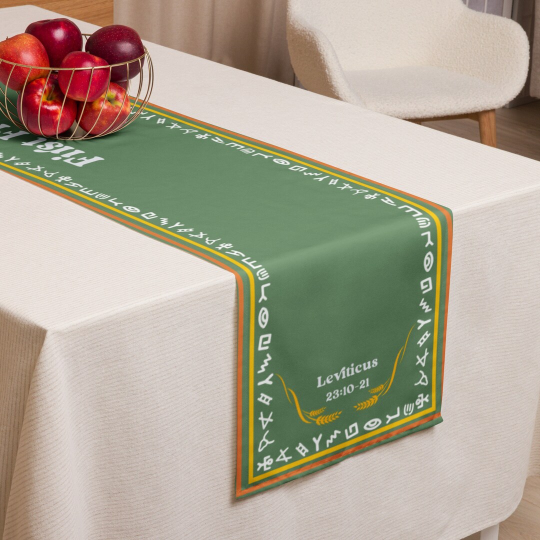 First Fruits Table Runner, Holy Day Decor, First Fruits Decorations ...
