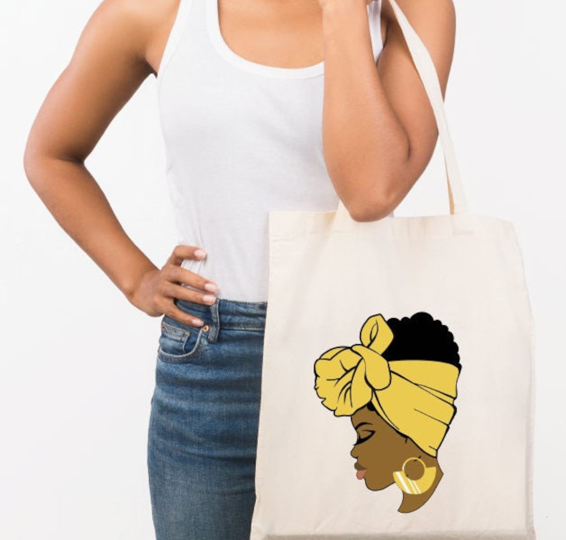 Black Woman Svg-head Wrap Svg-turban Svg-israelite Svg-hebrew Israelite ...