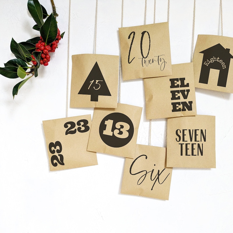 Fillable Advent Calendar - Etsy