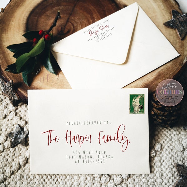 Christmas Envelopes - Etsy