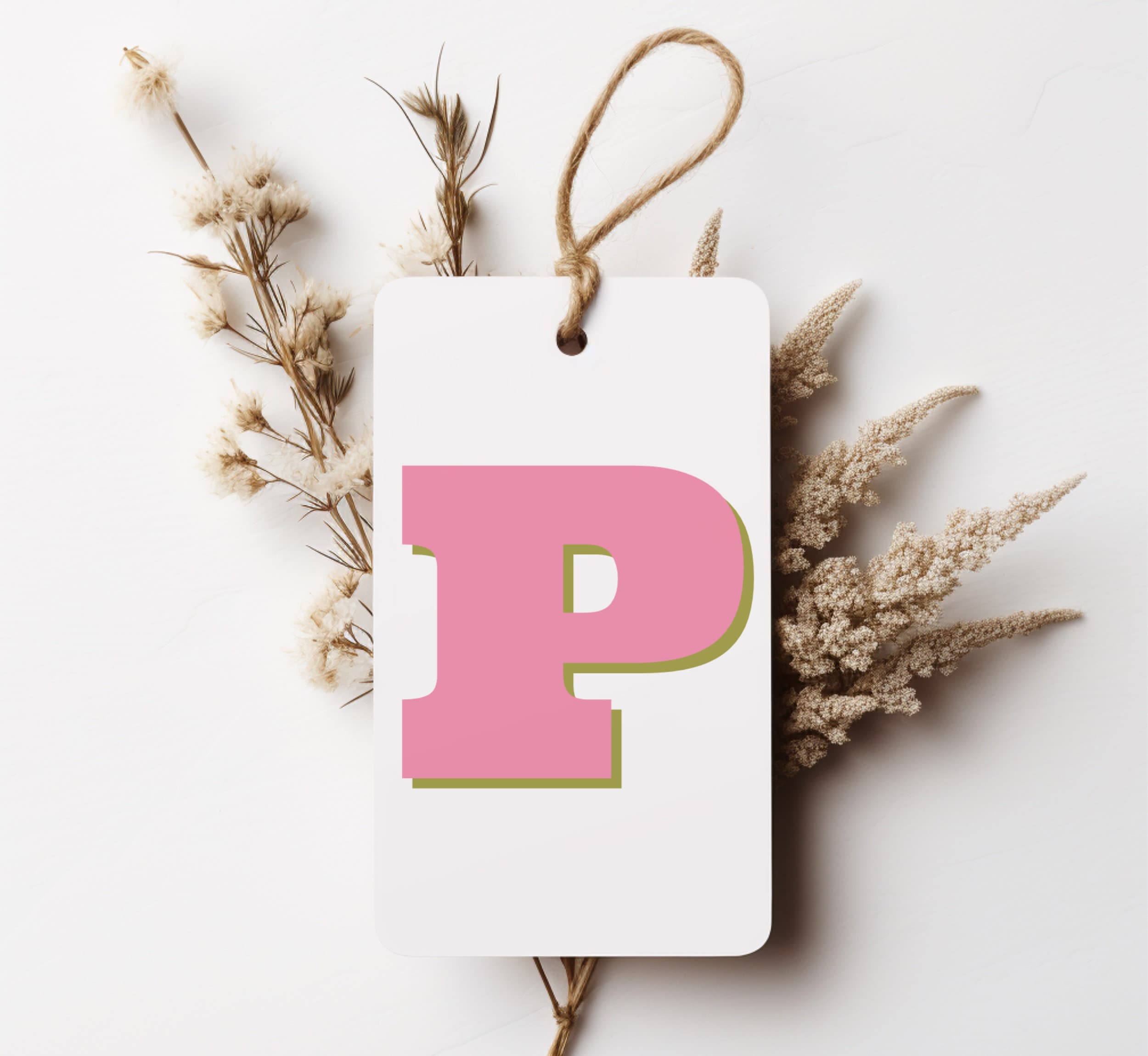 Editable Tags Instant Download, Custom Initial Colorful Gift Tag ...