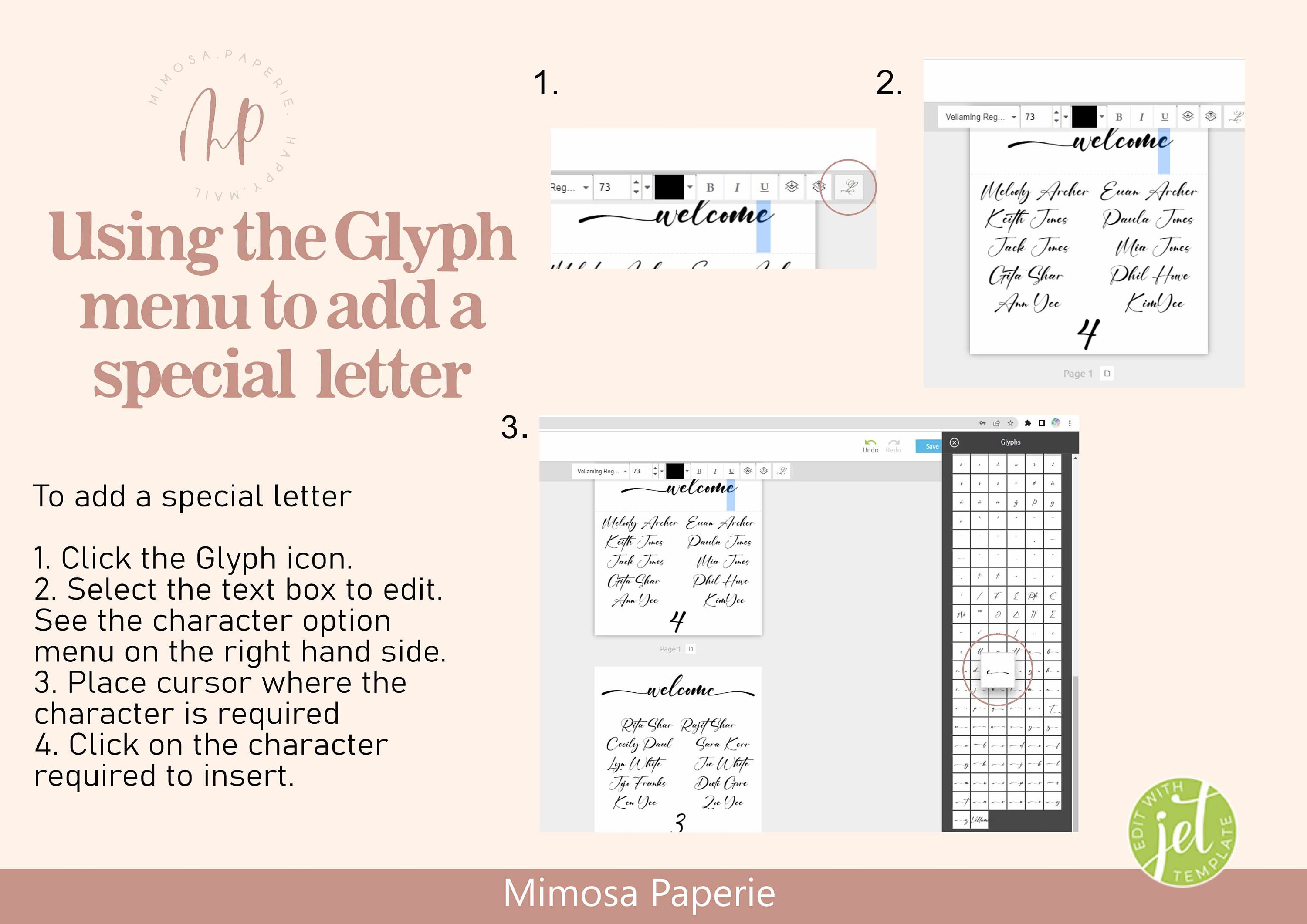 Retro Calligraphy Envelope Address Template (digital, Printable ...