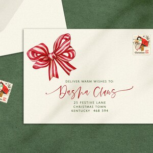 Christmas Envelope Address Template 3 Sizes, Printable Calligraphy ...