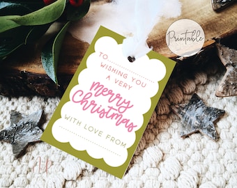 Editable Gift Tags Christmas Gift Tags Printable Kids - Etsy