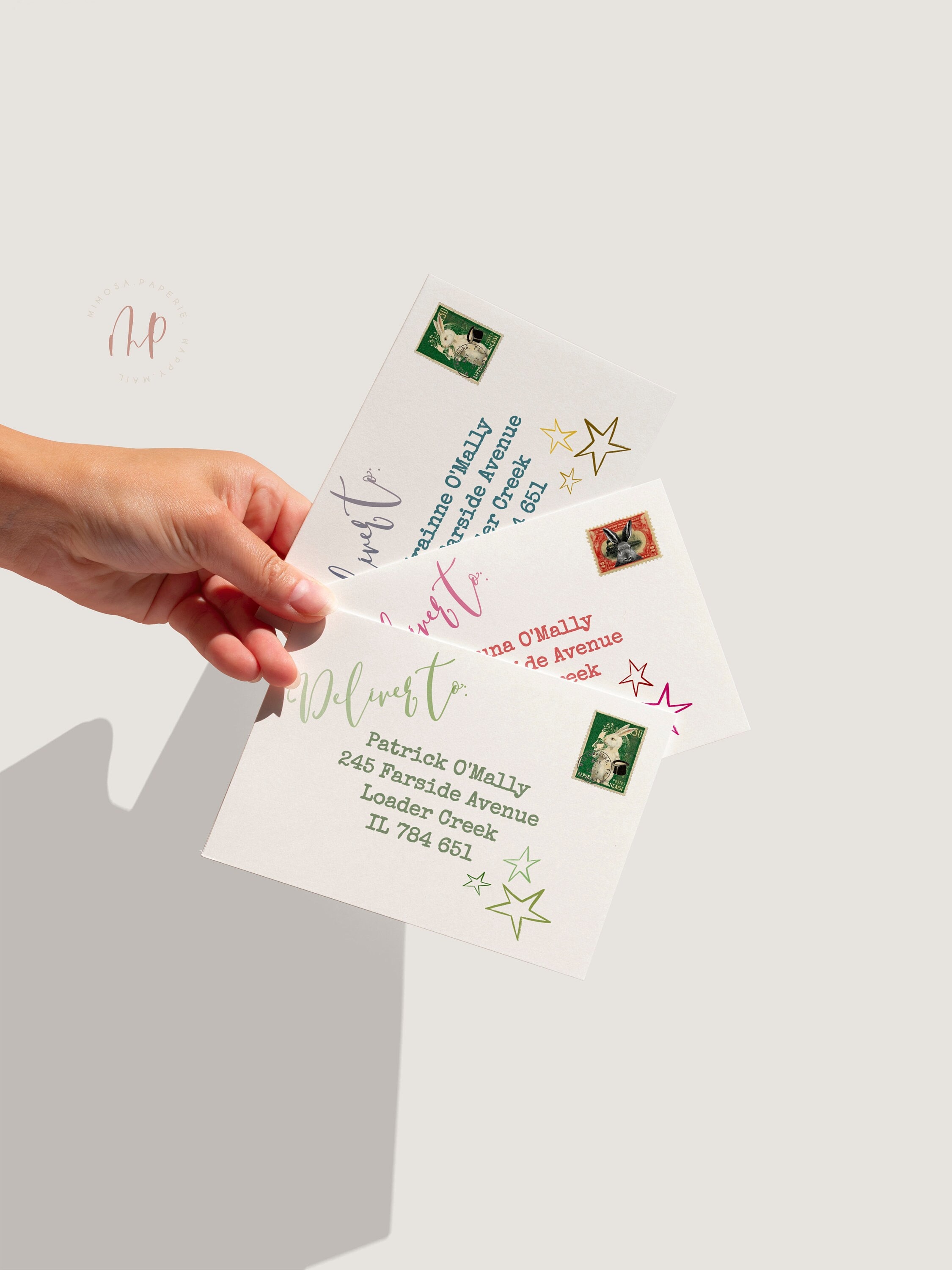 Letter From Santa Envelope Address Template, Kids North Pole Address ...