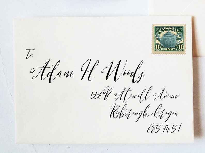 Quirky Hand Written Style Printable Address Template, Holiday or ...