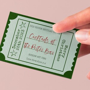 Editable Christmas Gift Tokens, Printable Personalised Love Coupons ...