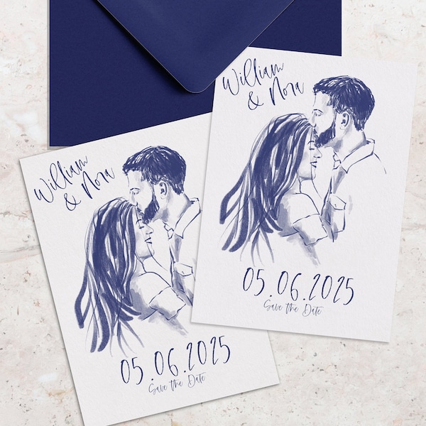 Couple Save the Date - Etsy