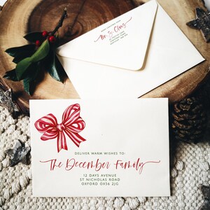 Christmas Envelope Address Template 3 Sizes, Printable Calligraphy ...