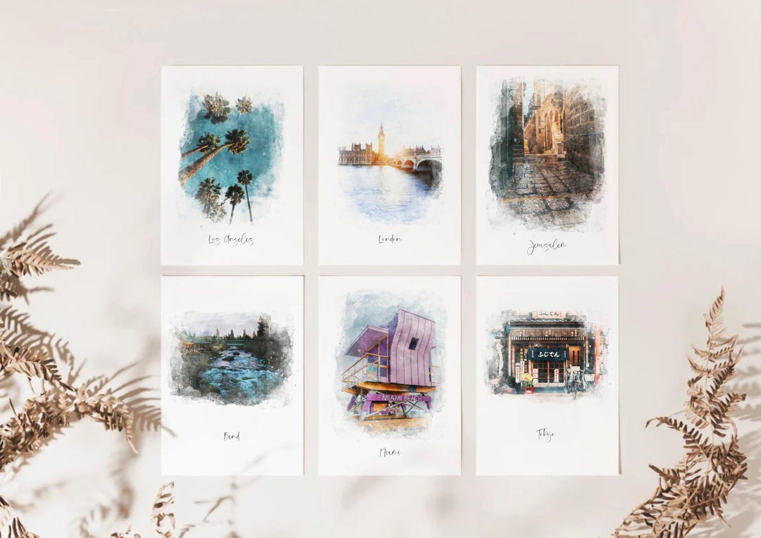 Destination Table Names, Custom Illustrated City Table Numbers, Wedding ...