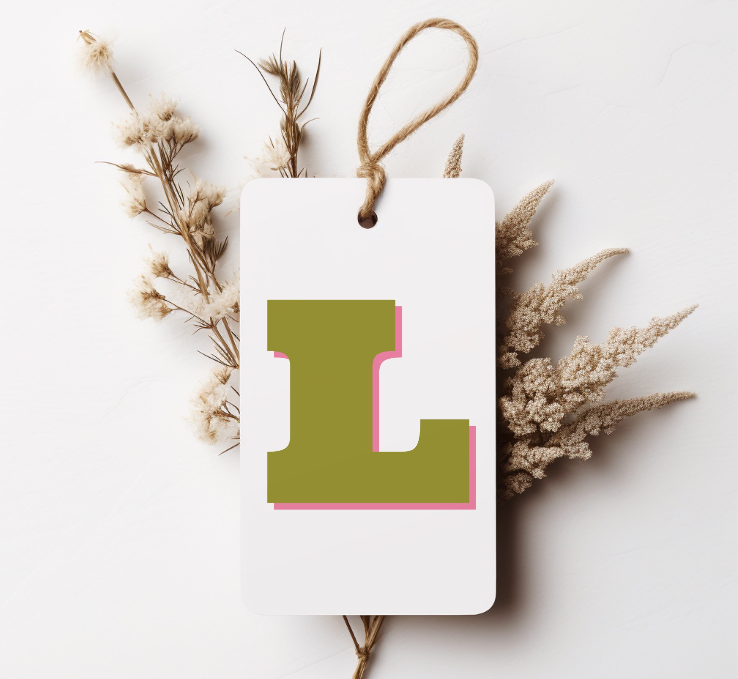 Editable Tags Instant Download, Custom Initial Colorful Gift Tag ...