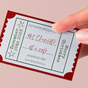 Christmas Gift Tokens Editable, Custom Love Tokens, Gift for Him, Gift ...