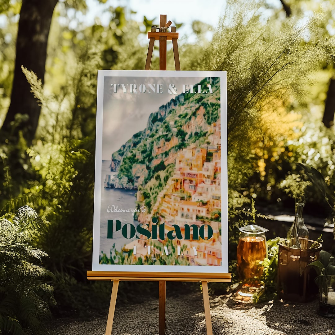 Custom Travel Poster Wedding Sign, Travel Lovers Wedding Decor, Custom ...